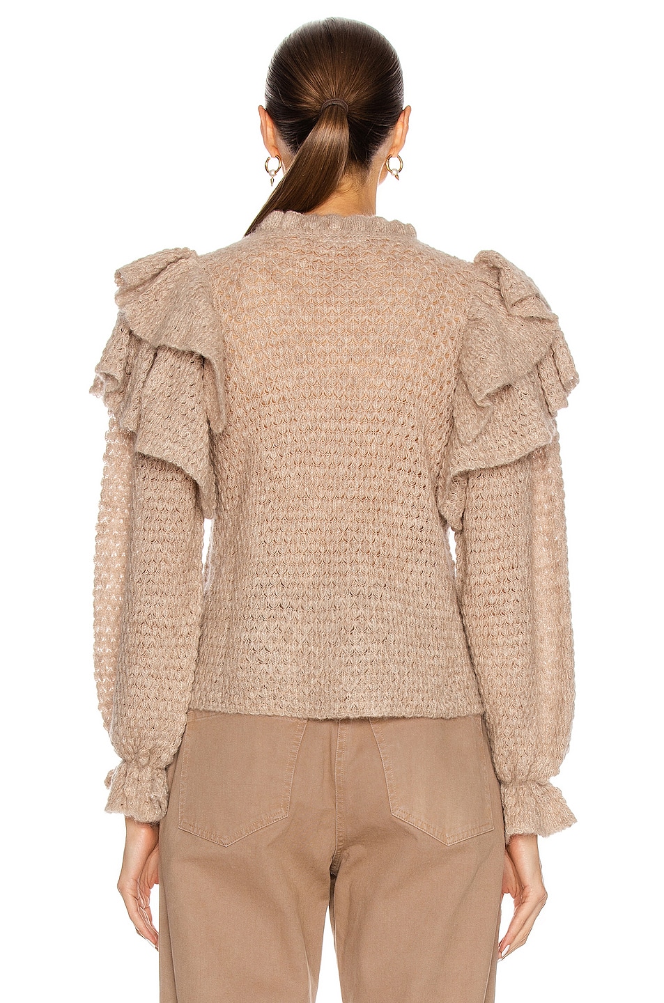 Ulla Johnson Camilla Pullover Sweater in Oatmeal | FWRD