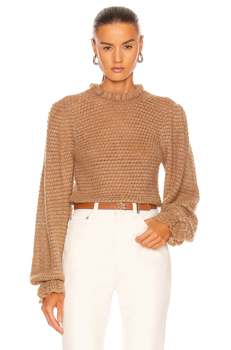Ulla Johnson Laila Pullover Sweater in Umber | FWRD