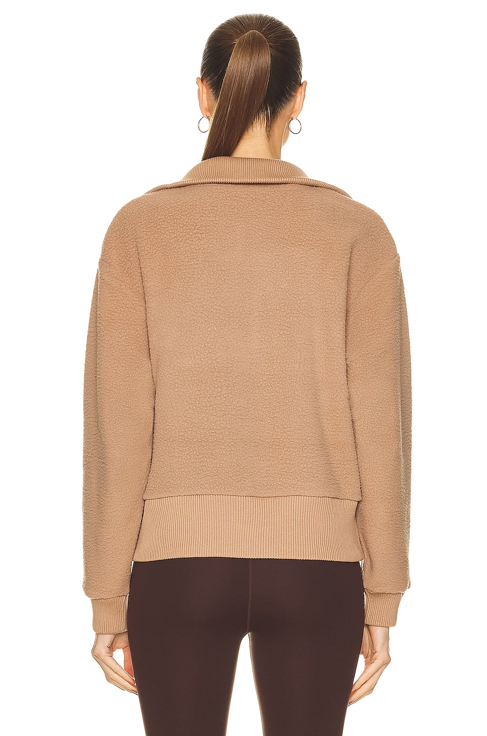 Varley Roselle Half Zip Fleece in Chanterelle | FWRD