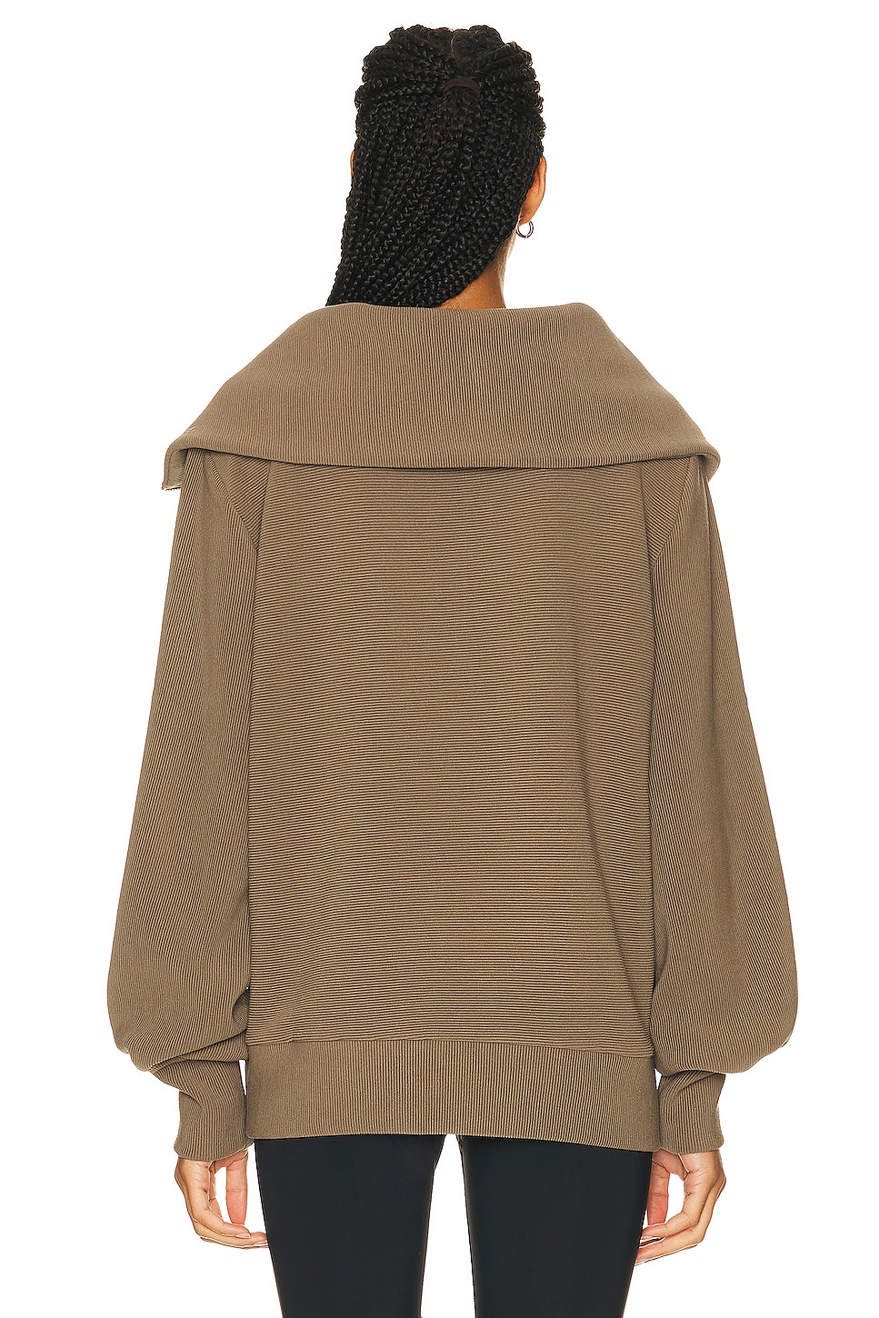 Varley Vine Half Zip Sweater in Stone Olive | FWRD