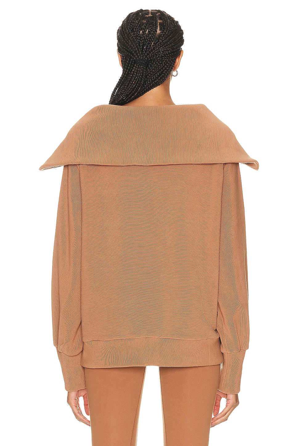 Varley Vine Half Zip Sweater in Rawhide | FWRD