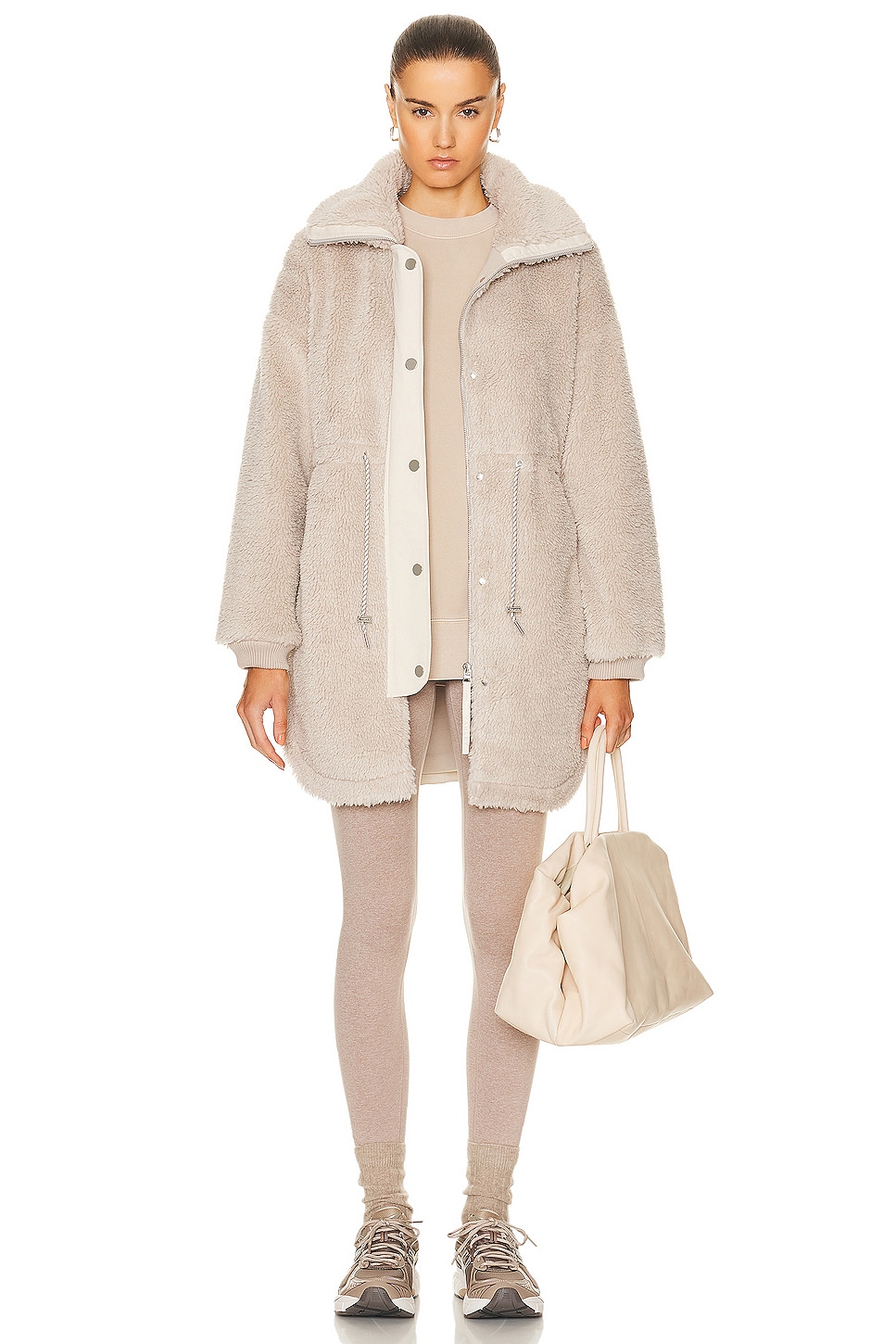 Varley Jamie Sherpa Jacket in Chateau Grey | FWRD