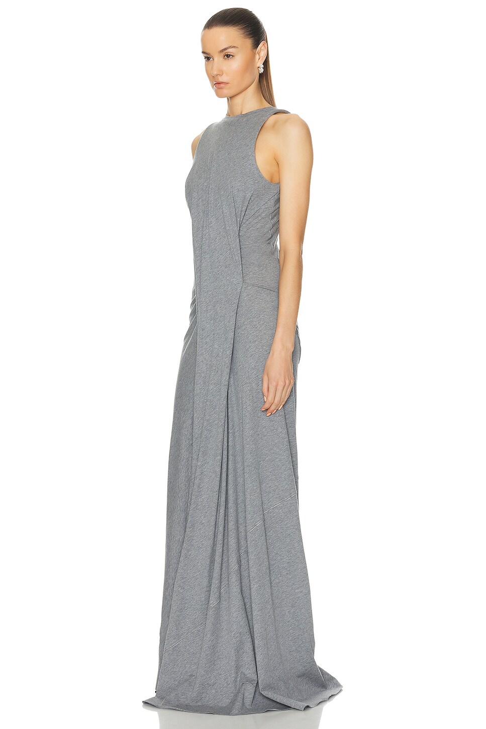 Victoria Beckham Sleeveless Maxi Dress in Titanium | FWRD