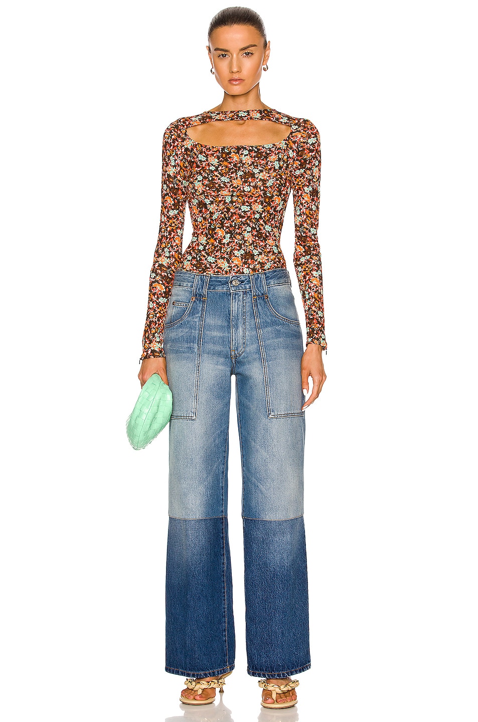 Victoria Beckham Serge Jean in Authentic 70s Wash | FWRD