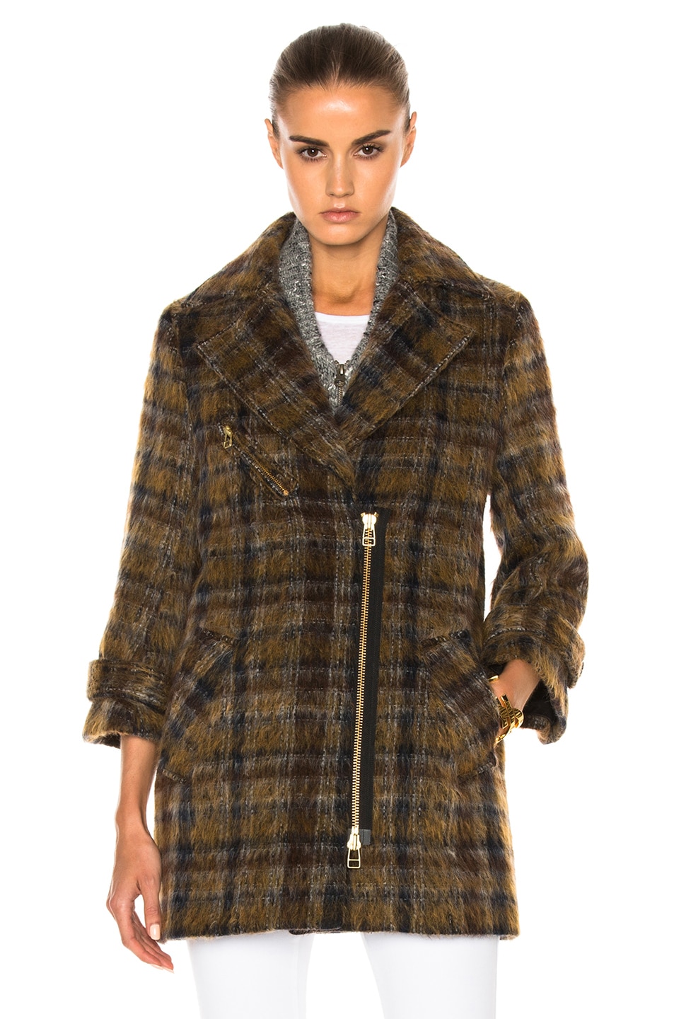 Veronica Beard Mystic Coat with Grey Dickey in Multi | FWRD