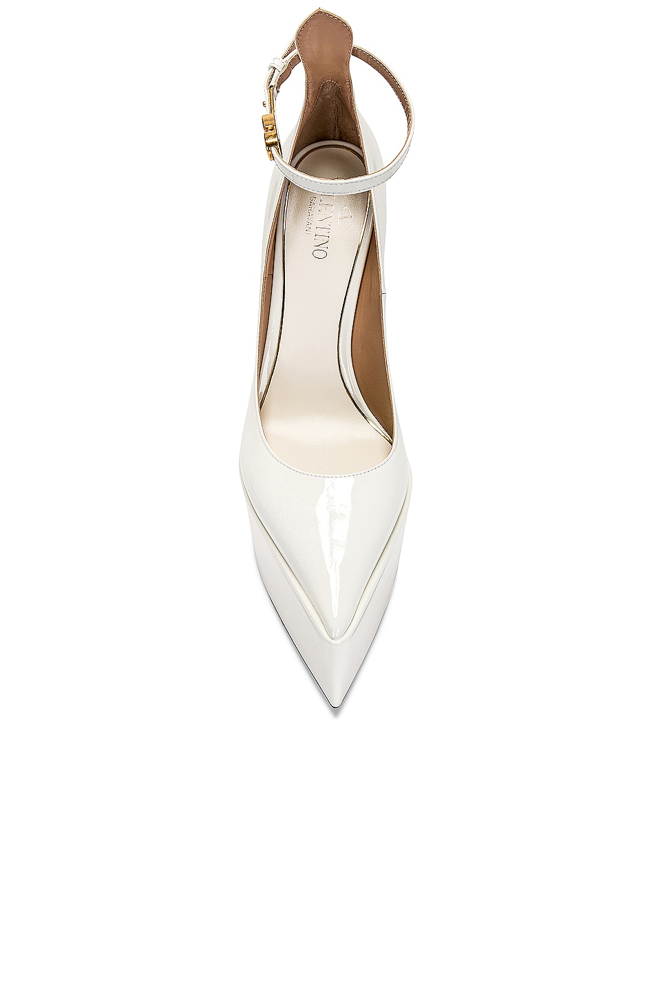 Valentino Garavani Tango Ankle Strap Heel in Ivory | FWRD