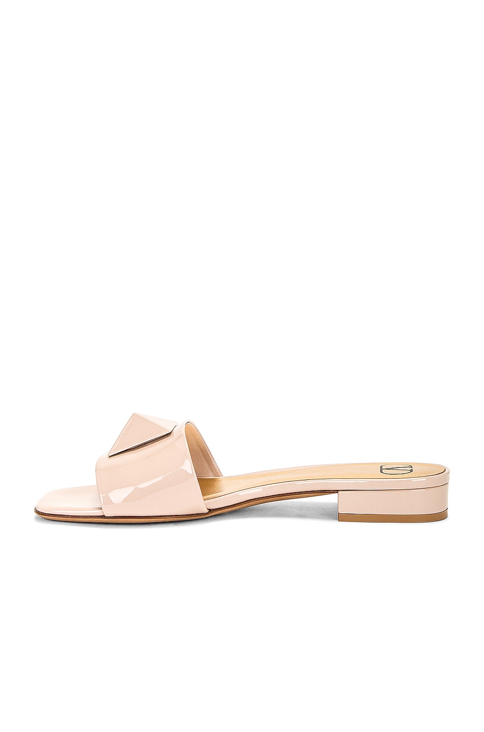 Valentino Garavani One Stud Mule in Powder Rose | FWRD