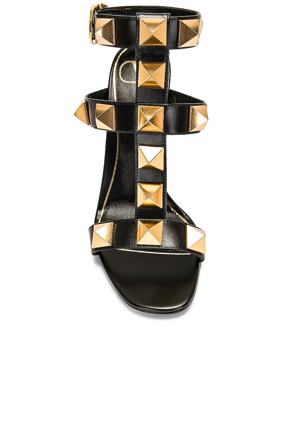 Valentino Garavani Roman Stud Sandal in Nero | FWRD