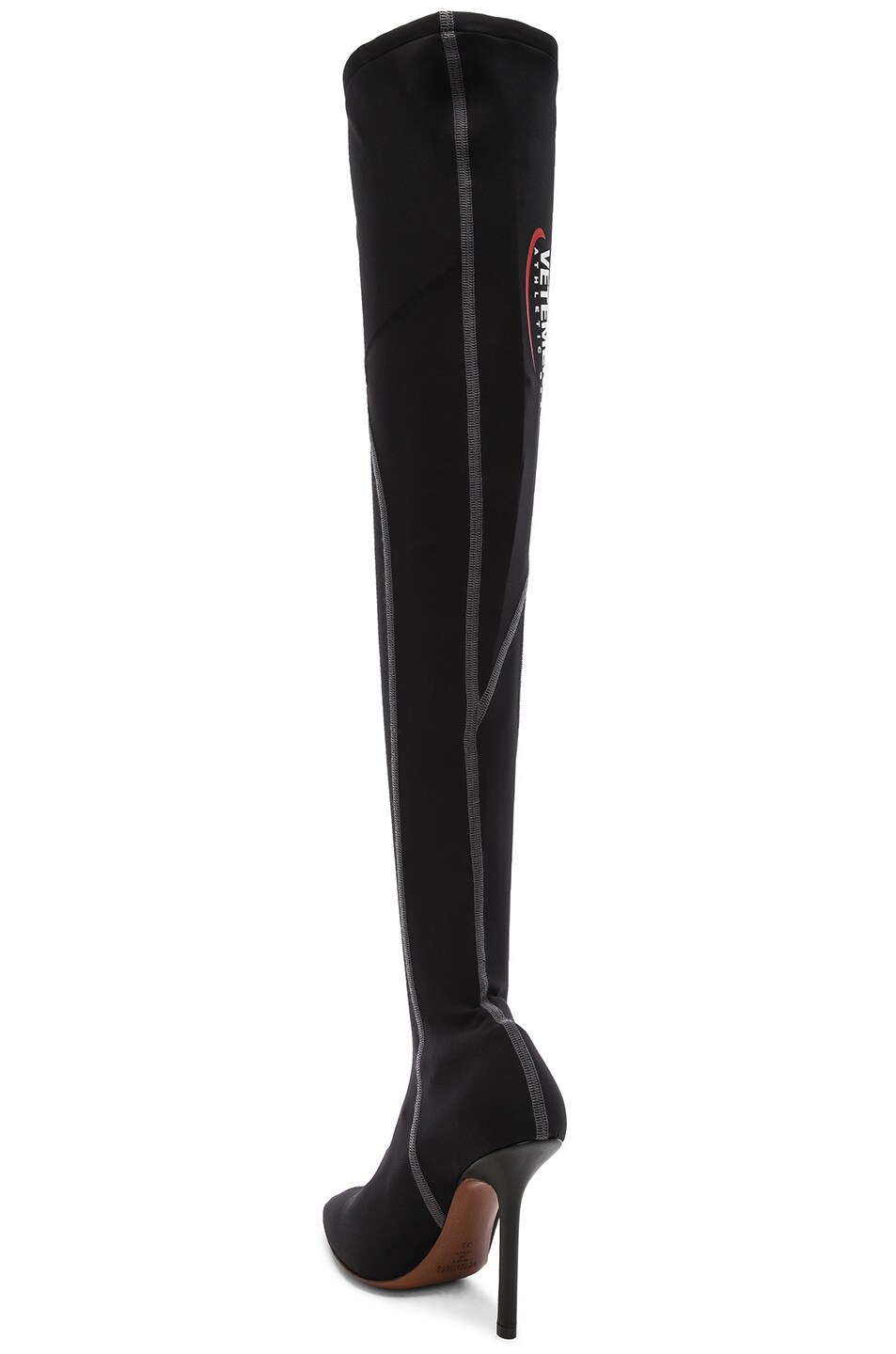 VETEMENTS Athletic Thigh High Pumps in Black | FWRD