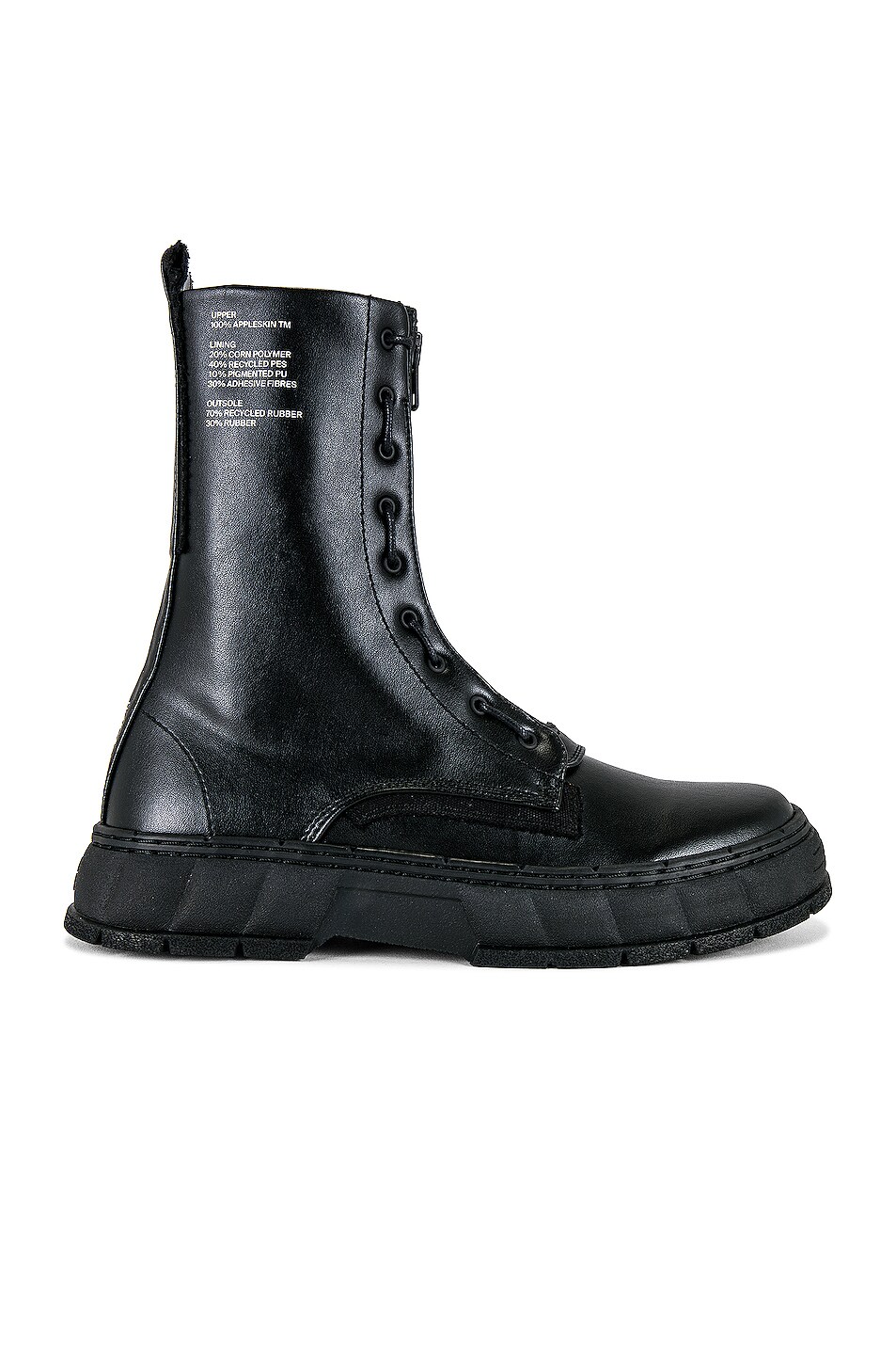 Viron Zip-up High Boot in Black | FWRD
