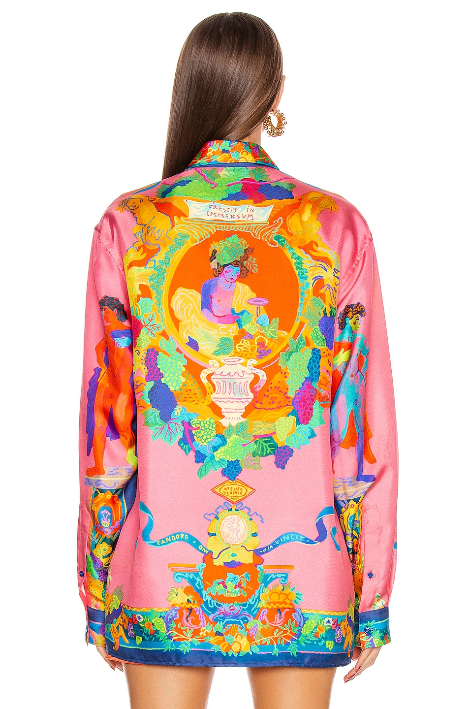 VERSACE Long Sleeve Print Shirt in Multi | FWRD