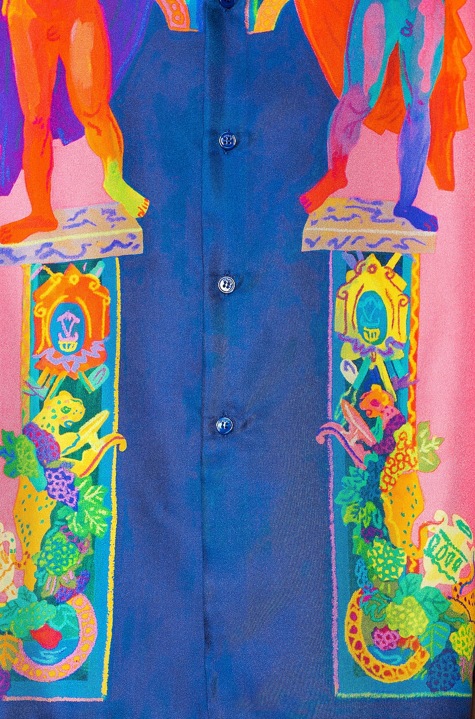 VERSACE Long Sleeve Print Shirt in Multi | FWRD