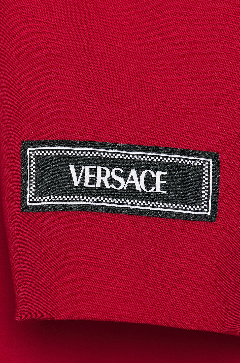 VERSACE Long Sleeve Mini Dress in Parade Red | FWRD