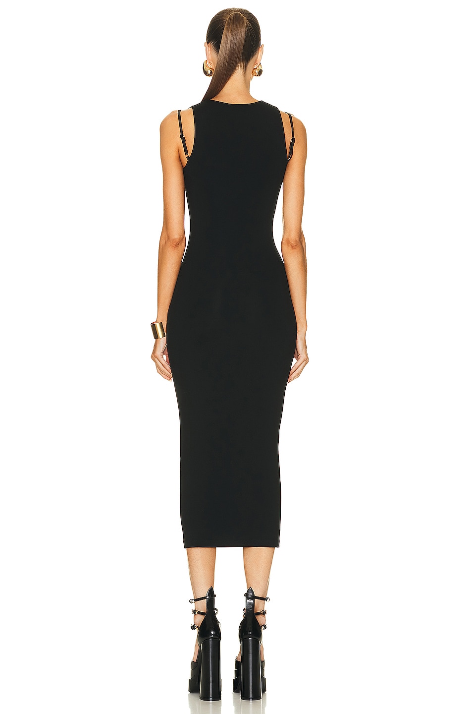 VERSACE Evening Dress in Nero | FWRD