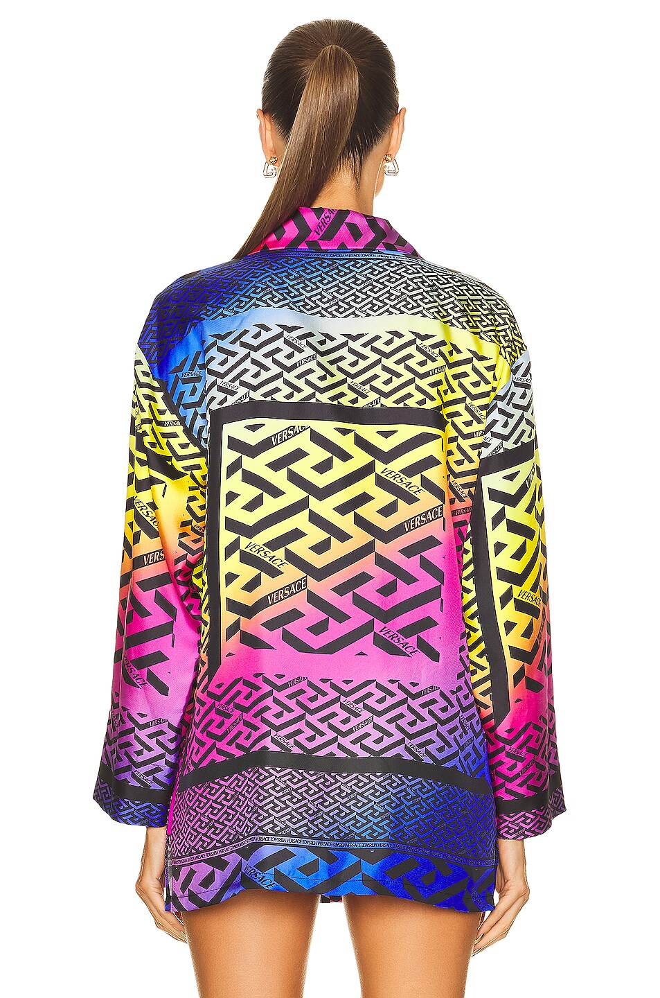 VERSACE Monogram Multi Foulard Jacket in Multicolor | FWRD