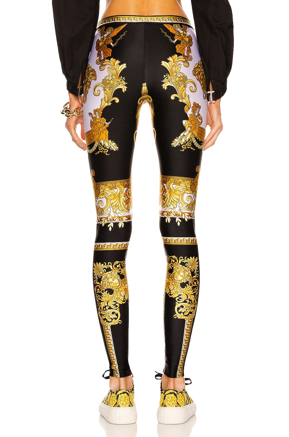 VERSACE Renaissance Legging in Nero & Oro | FWRD