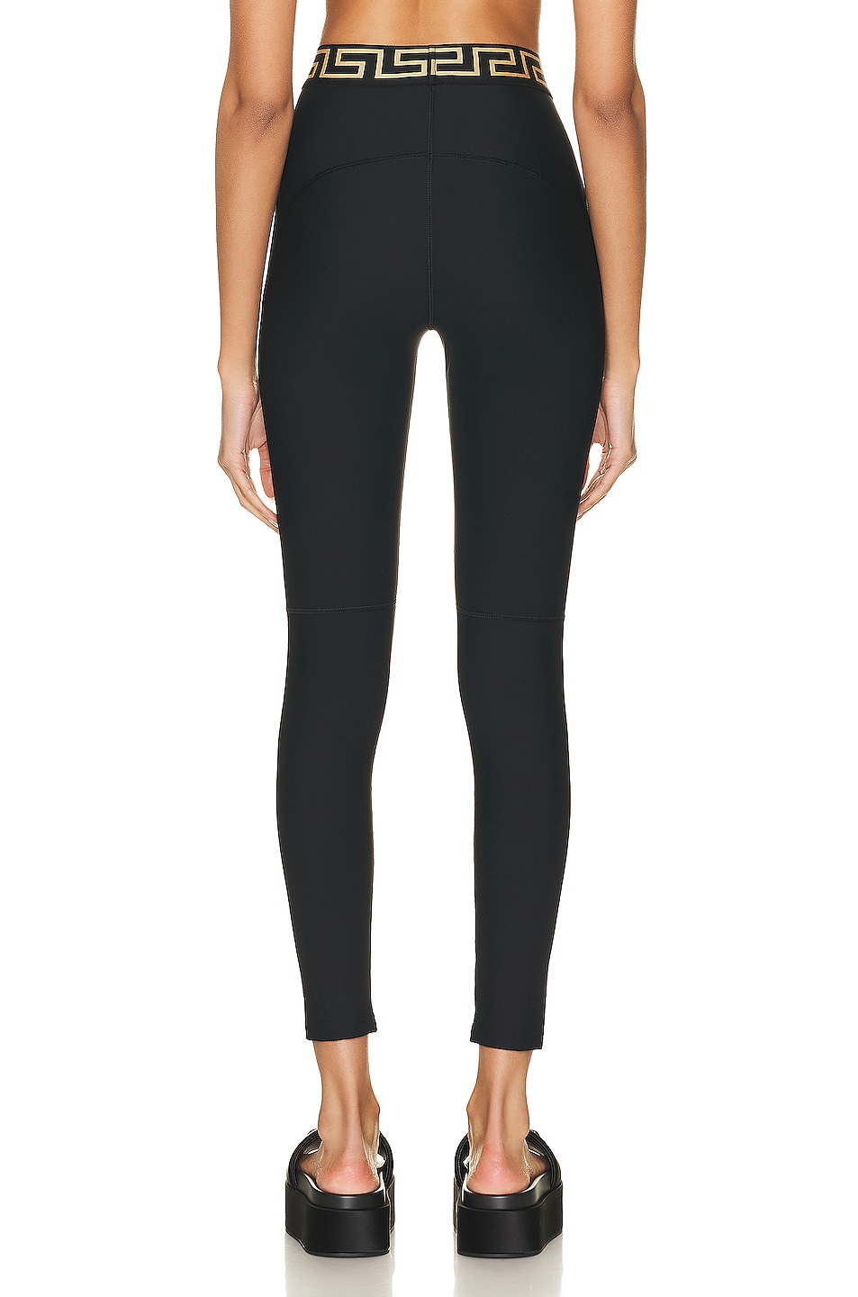 VERSACE Gym Legging in Black | FWRD