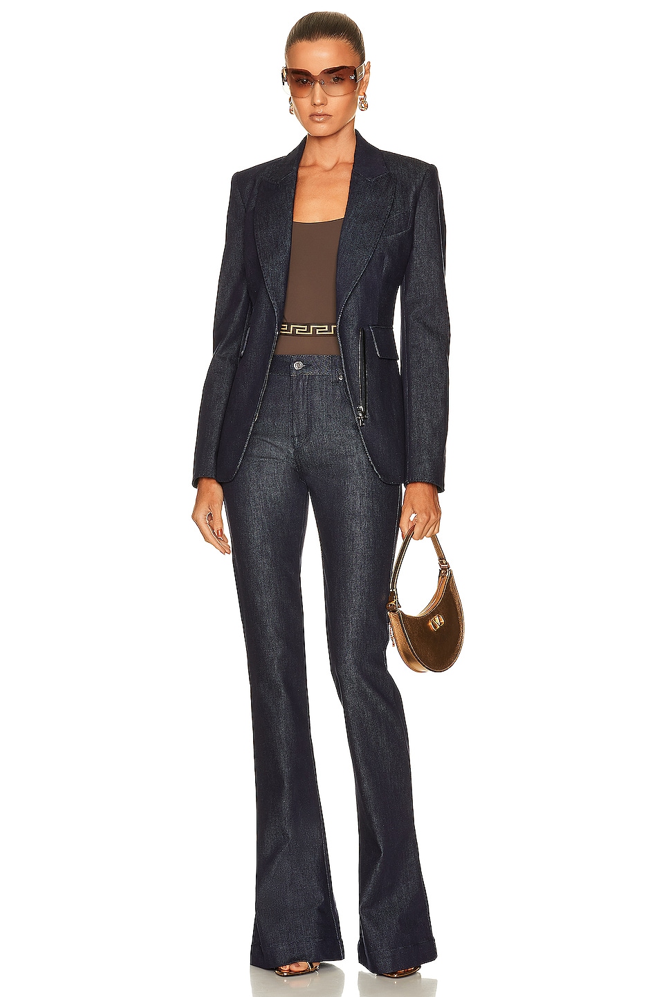 VERSACE Iconic Bodysuit in Cioccolato | FWRD