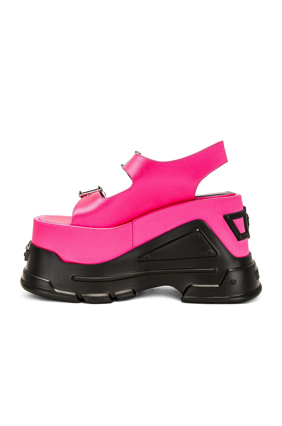 VERSACE Medusa Anthem Sandal in Tropical Pink & Palladium | FWRD