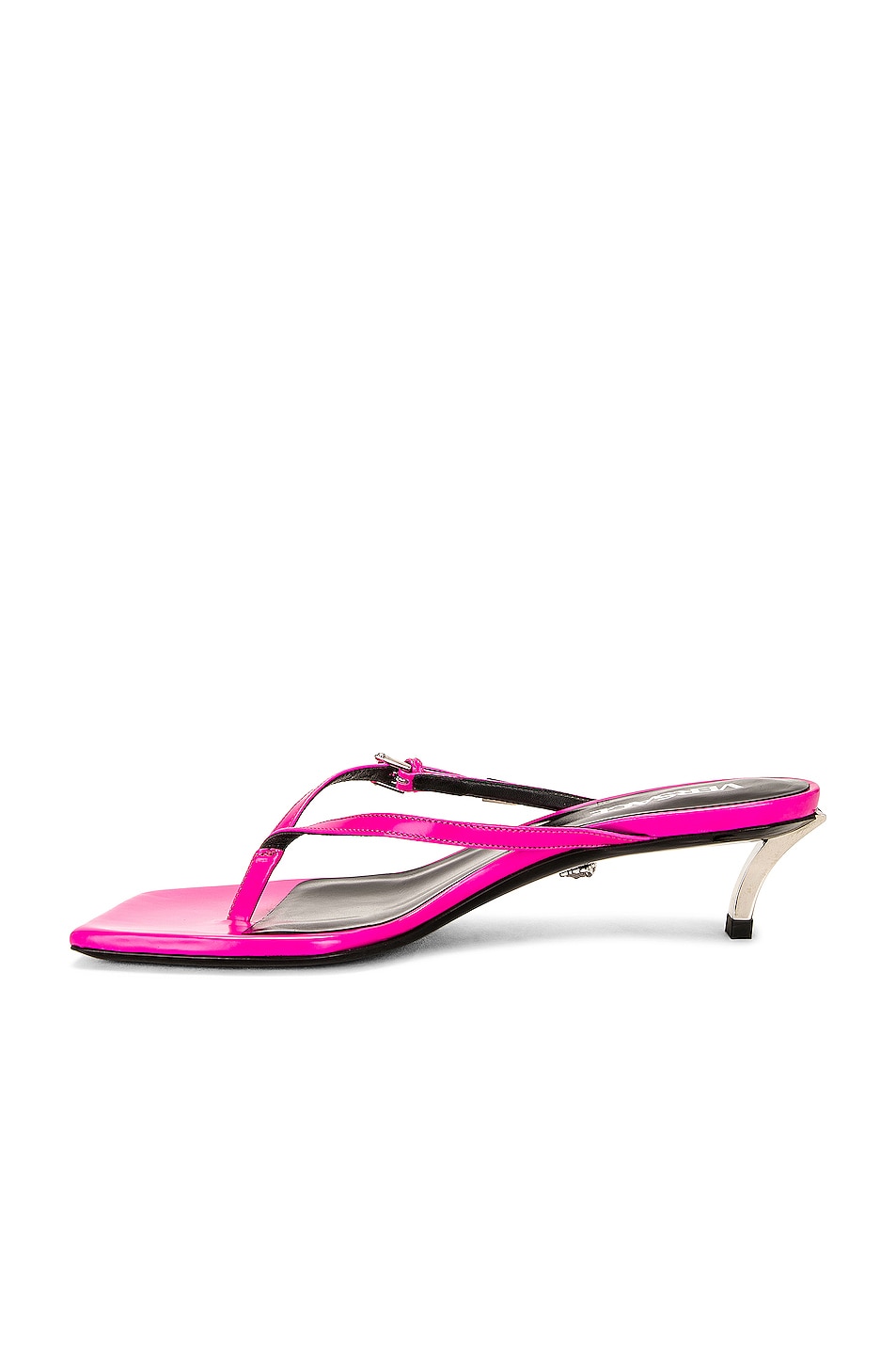 VERSACE Thong Sandal in Hot Pink & Palladium | FWRD