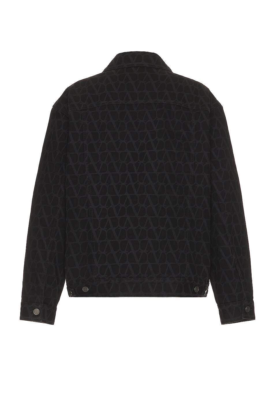 Valentino Giubbino Denim Jacket in Black | FWRD