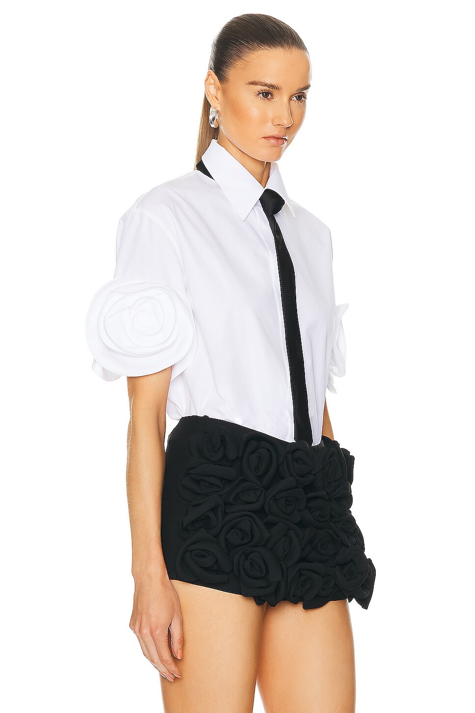 Valentino Button Down Shirt in Bianco Ottico | FWRD