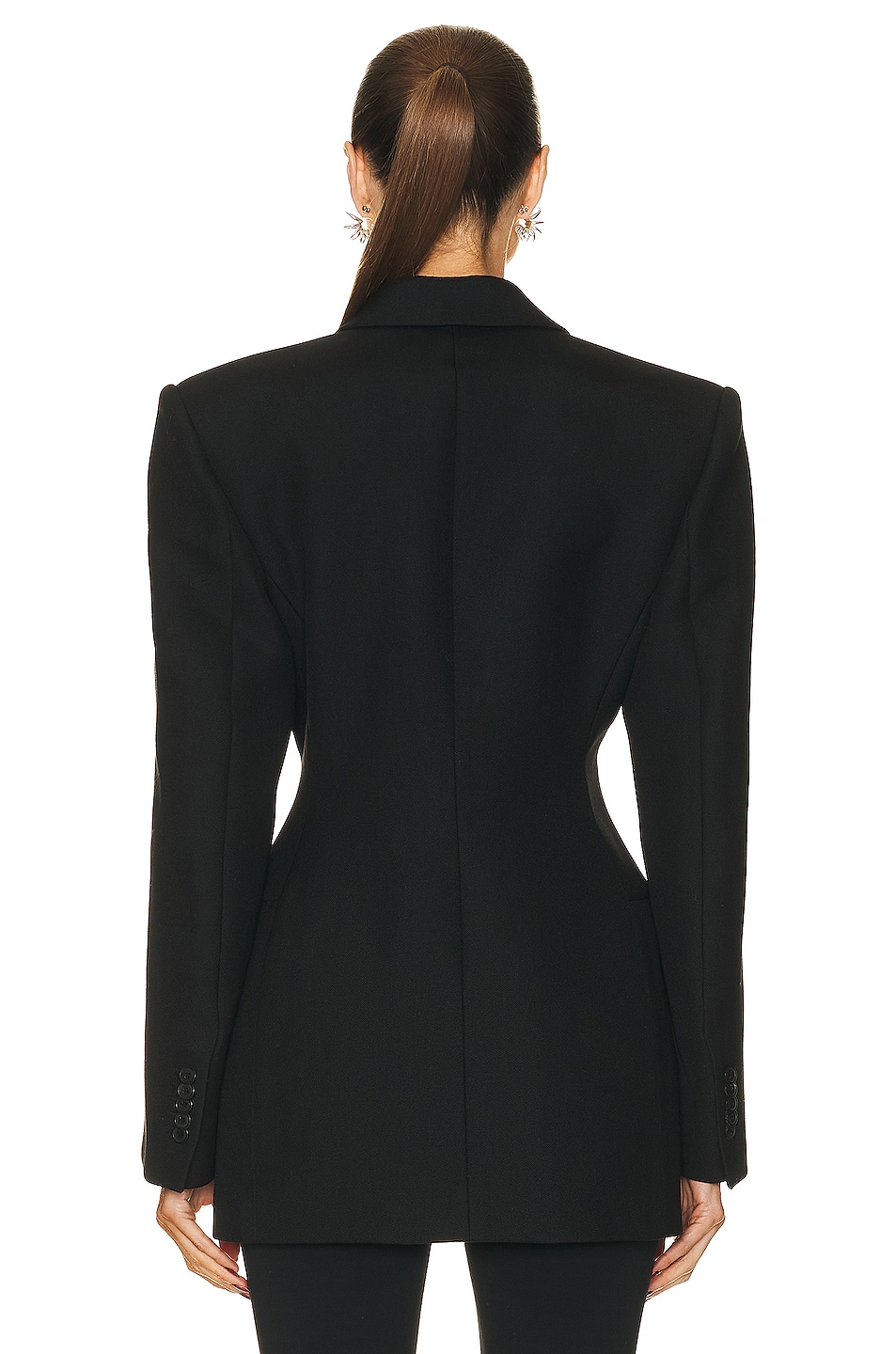 WARDROBE.NYC Double Breasted Contour Blazer in Black | FWRD