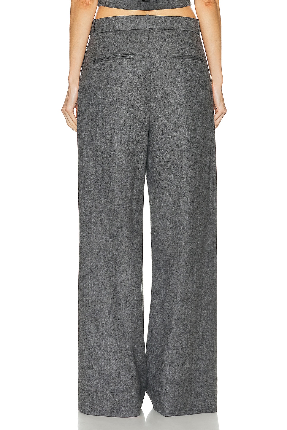 WARDROBE.NYC Low Rise Trouser in Charcoal | FWRD