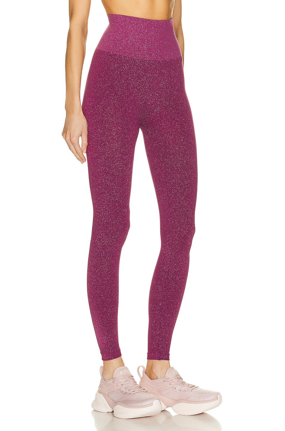 Wolford Shiny Legging in Mineral Red & Pink | FWRD