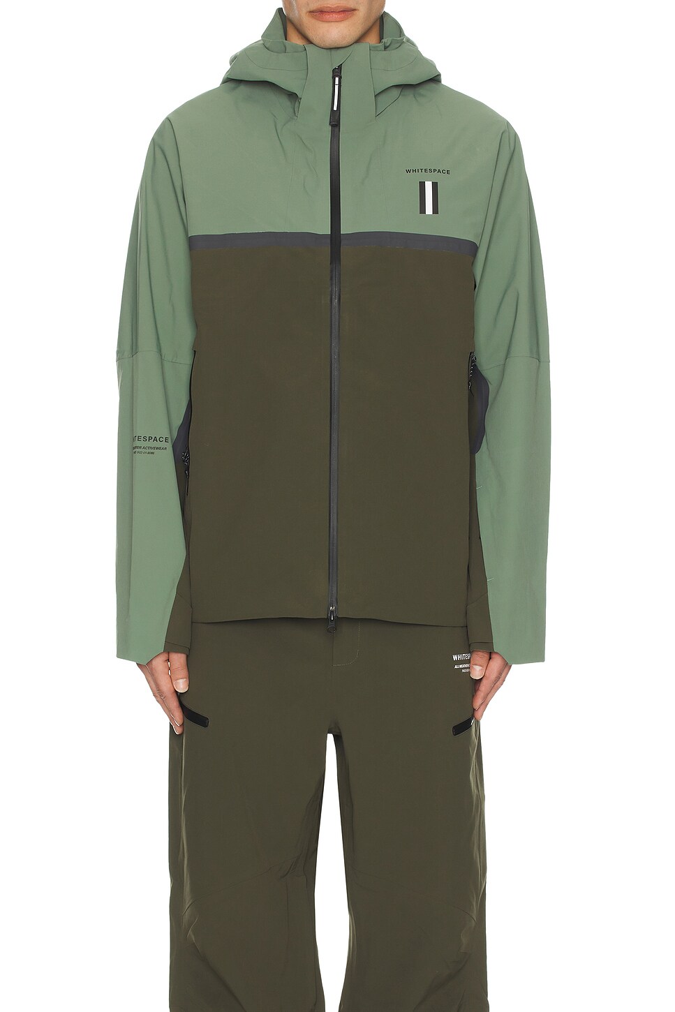 Whitespace 3l Performance Jacket in Laurel Green & Forest Green | FWRD