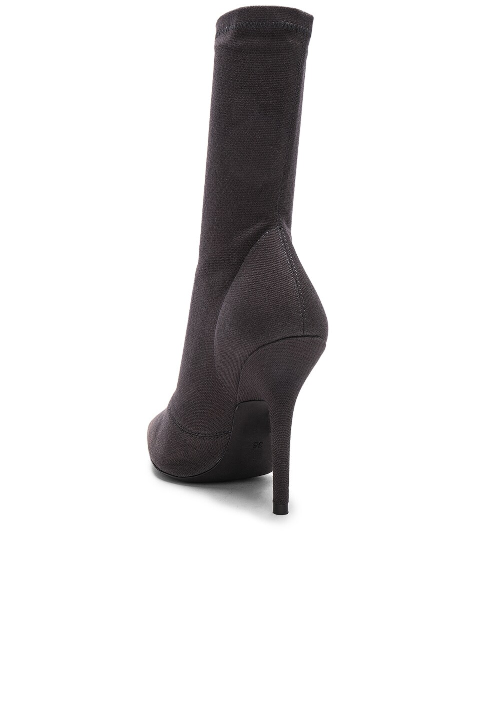 YEEZY Season 6 Stretch Canvas Ankle Boots in Graphite | FWRD