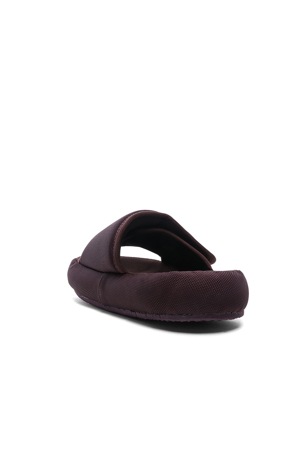 YEEZY Season 6 Nylon Slippers in Oxblood | FWRD