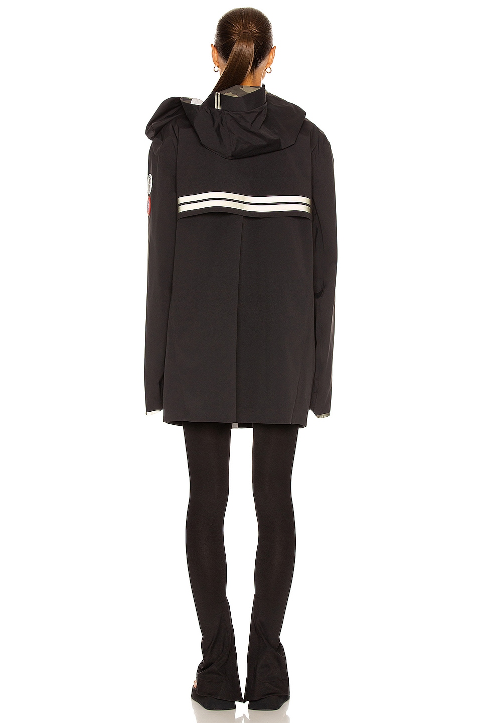 Y/Project x Canada Goose Nanaimo Rain Jacket in Black & CG Camo | FWRD