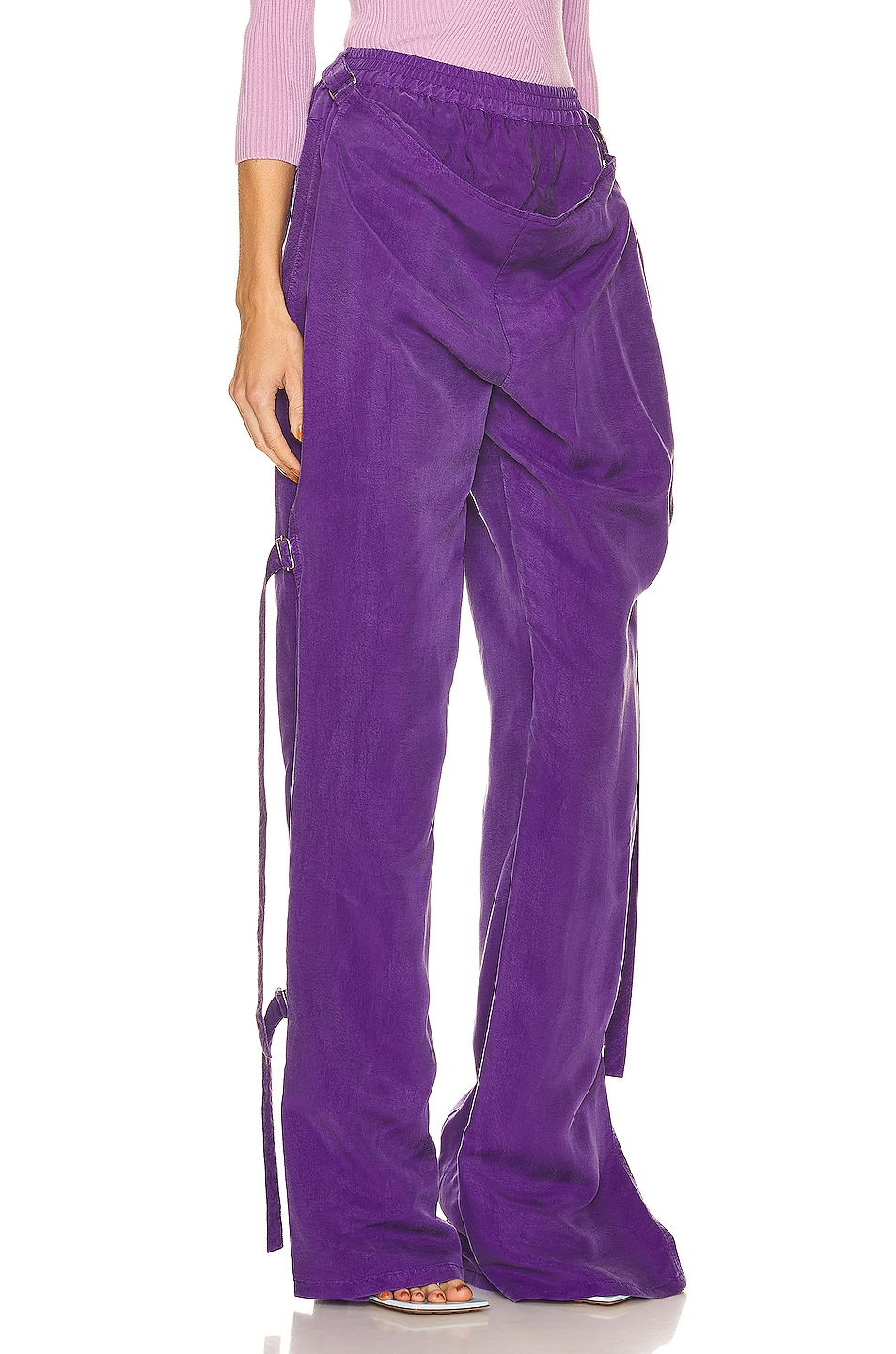 Y/Project Pop Up Raver Pants in Purple | FWRD