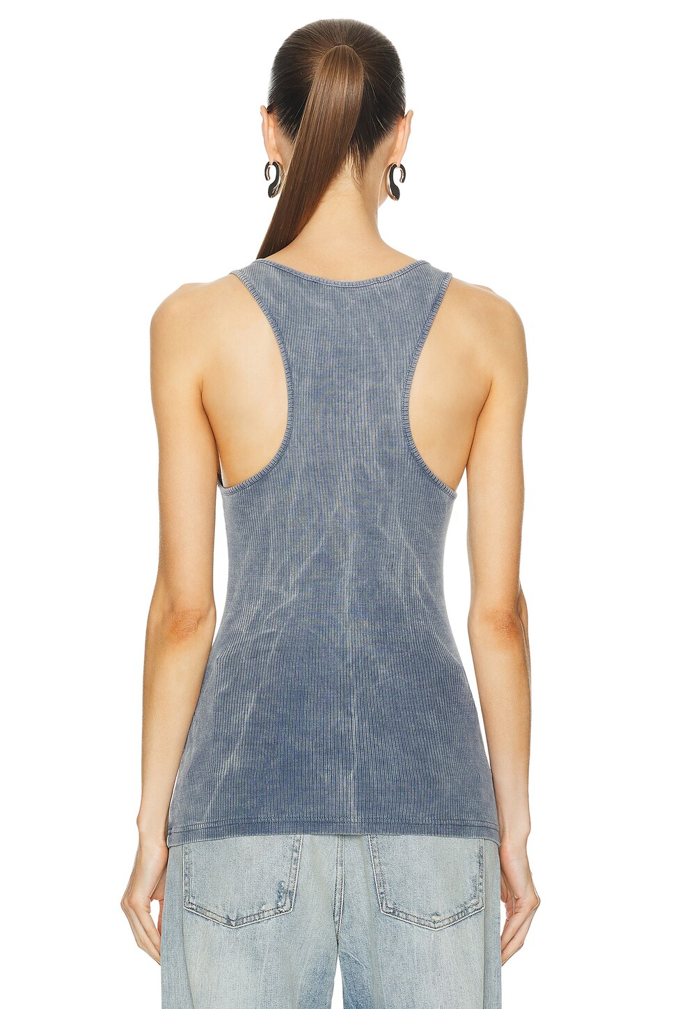 Y/Project Invisible Strap Tank Top in Blue Washed | FWRD