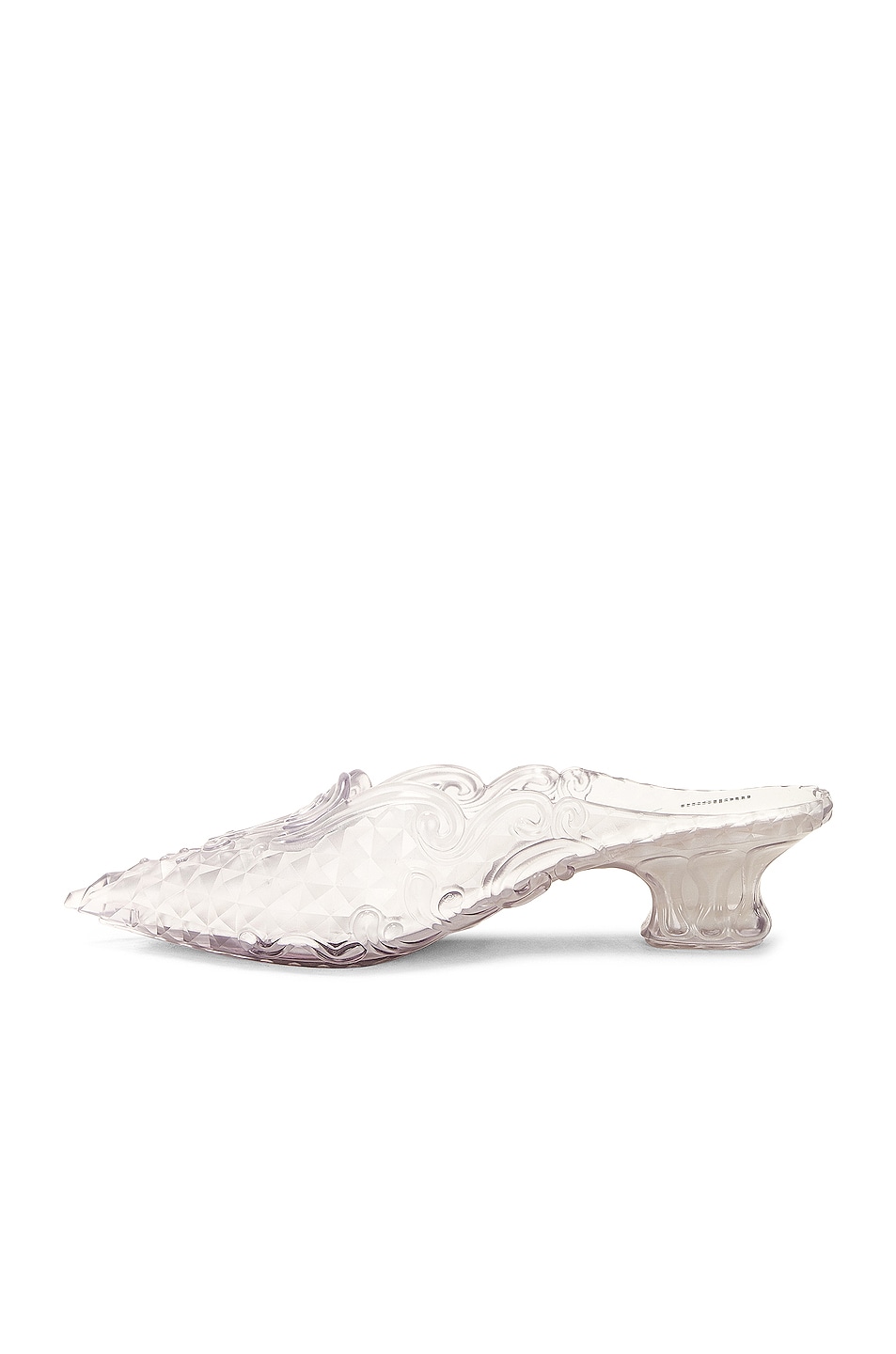 Y/Project Melissa Point Mule in Clear & White | FWRD