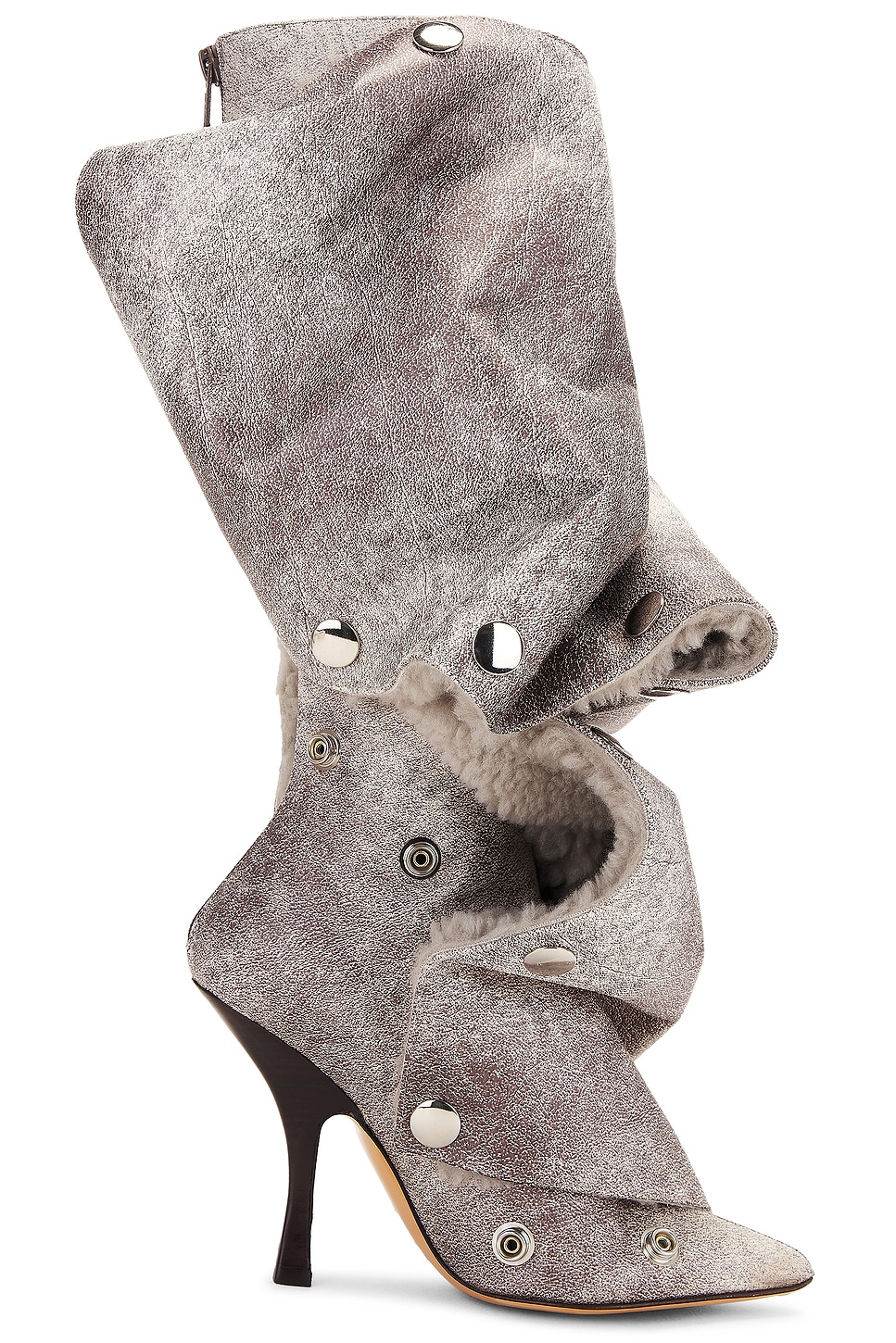 Y/Project Snap Boot in Light Grey & Dark Grey | FWRD