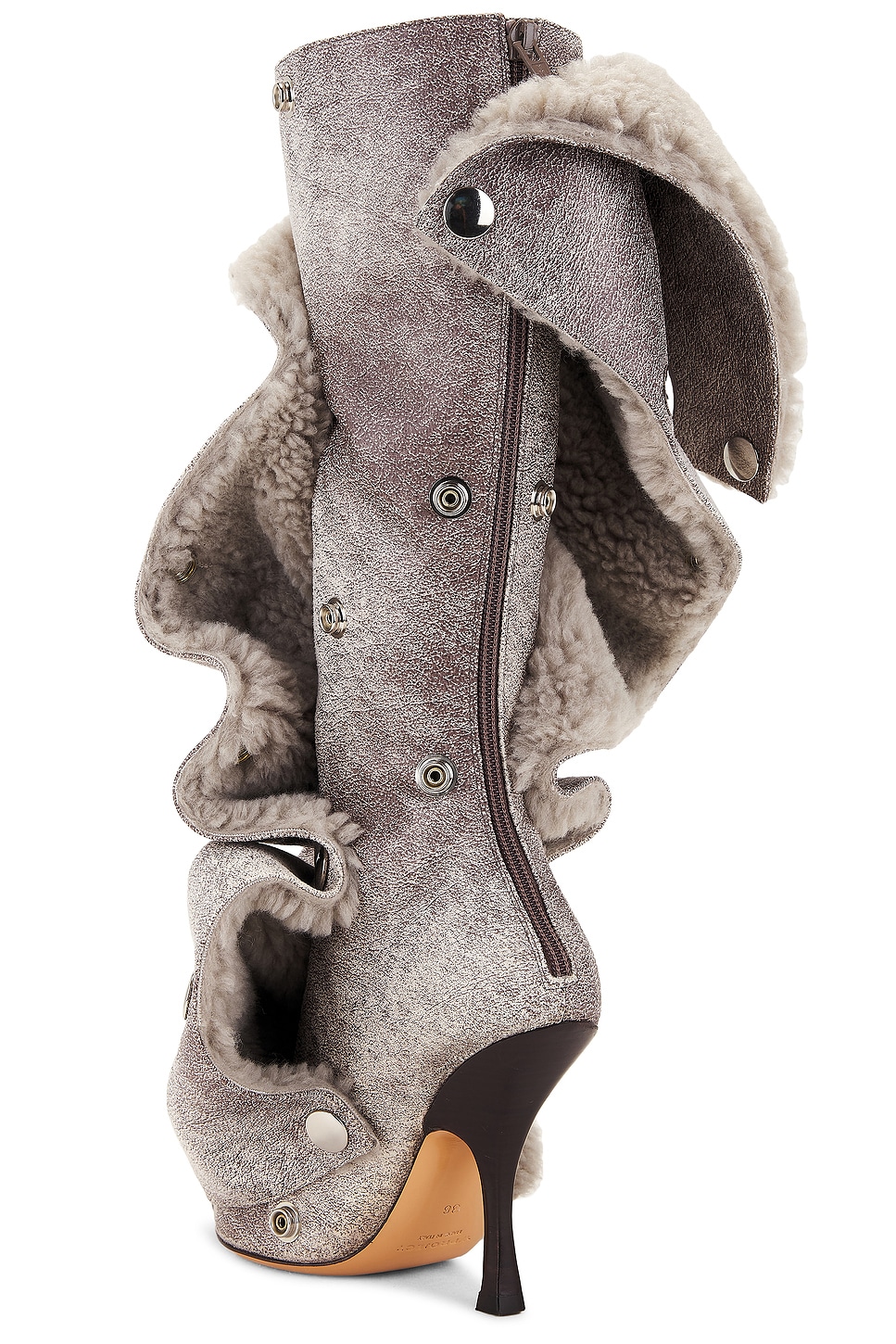 Y/Project Snap Boot in Light Grey & Dark Grey | FWRD