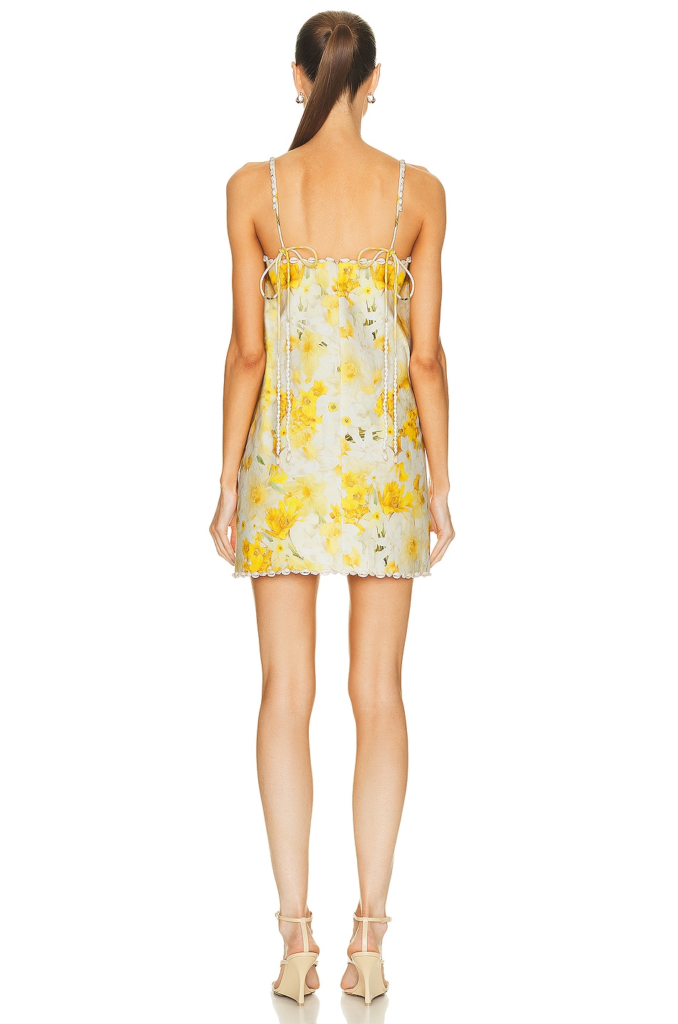 Zimmermann Wonderland Shell Shift Dress in Daffodil Print | FWRD