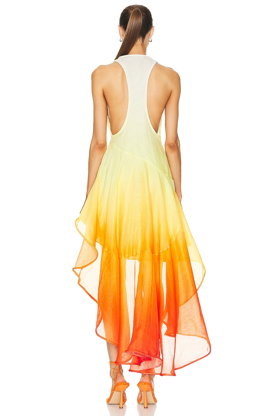 Zimmermann Wonderland Waterfall Dress in Sunset Ombre | FWRD