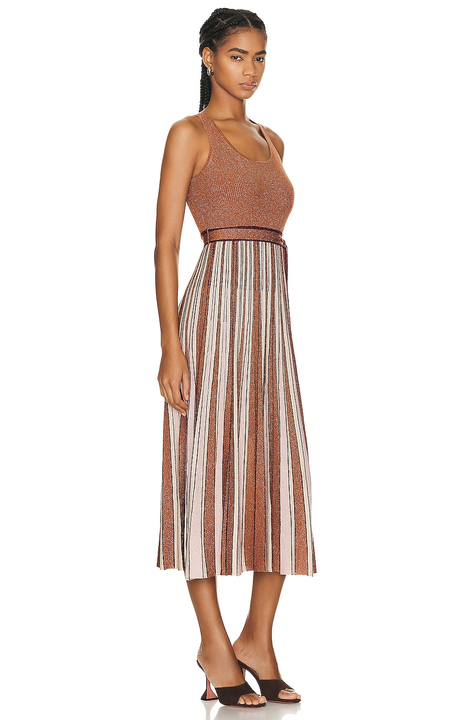 Zimmermann Luminosity Lurex Scoop Dress in Multi | FWRD