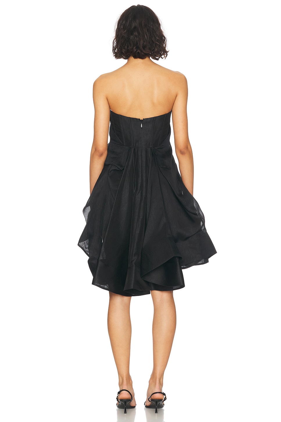 Zimmermann Illuminate Draped Mini Dress in Black | FWRD