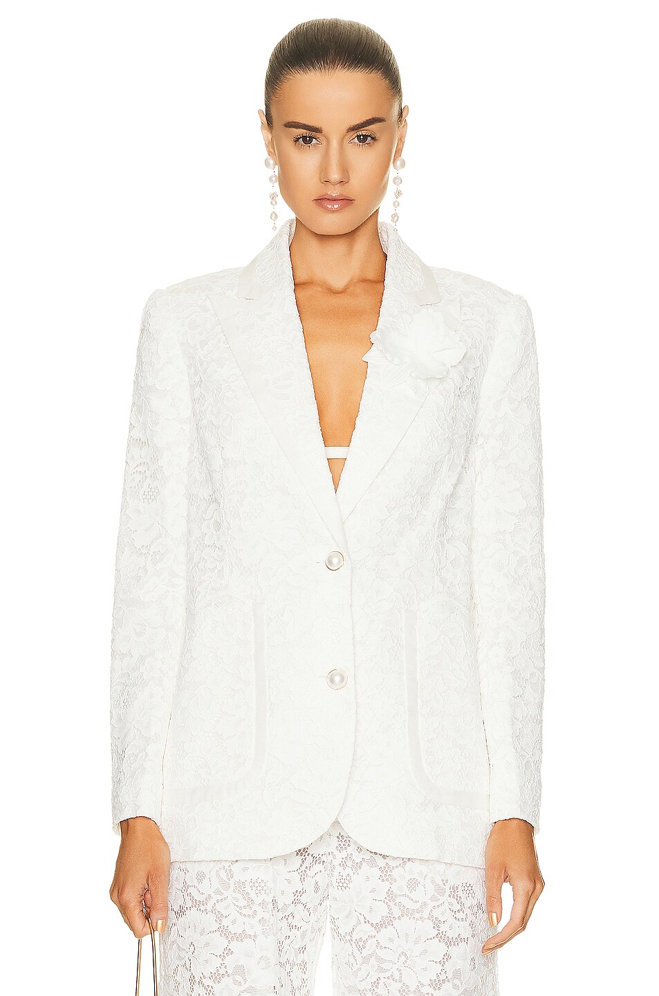 Zimmermann High Tide Long Line Jacket in Ivory | FWRD