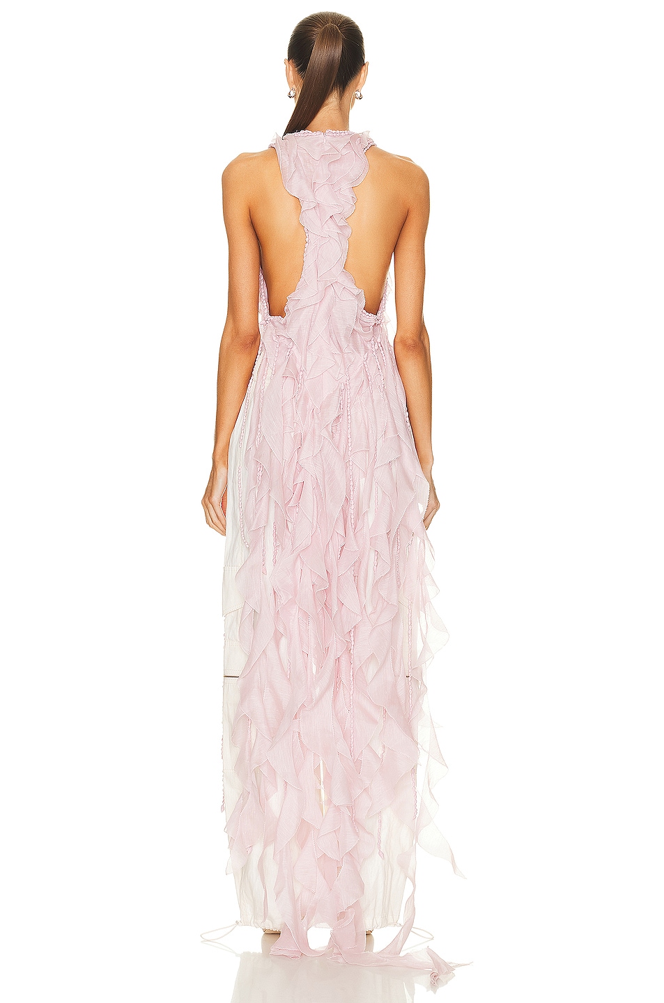 Zimmermann Coaster Ruffle Bodice Top in Lilac | FWRD