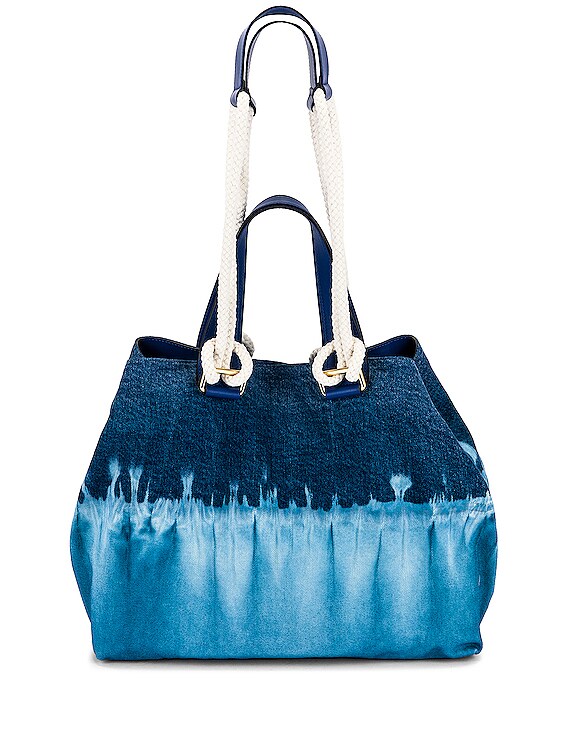 ALBERTA FERRETTI Beach Tote in Fantasy Print Blue | FWRD