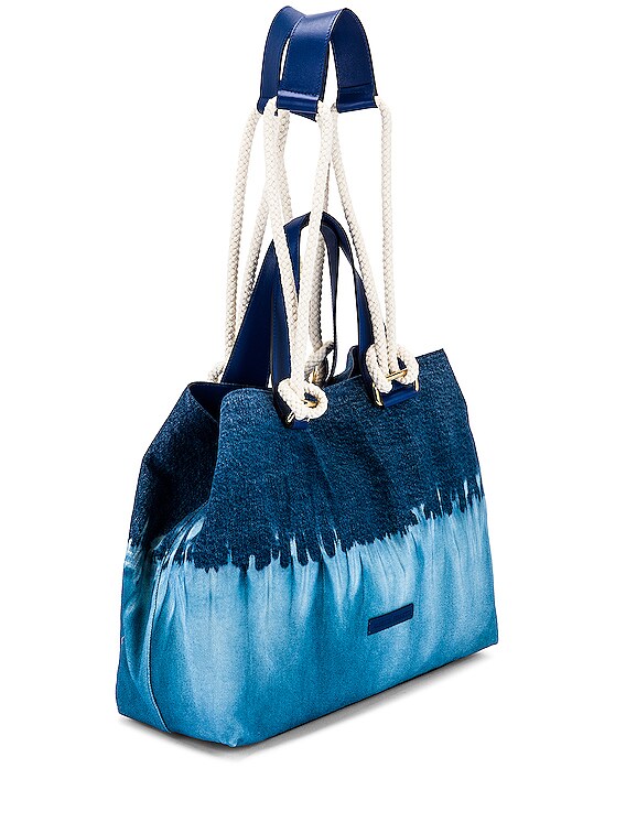 ALBERTA FERRETTI Beach Tote in Fantasy Print Blue | FWRD