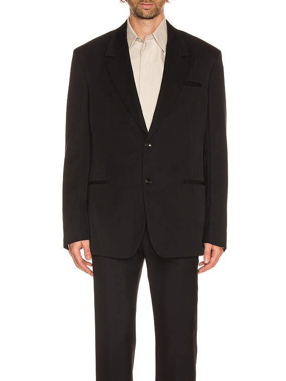 Bottega Veneta Suit Jacket in Black | FWRD Bottega Veneta Suit Jacket in Black | FWRD