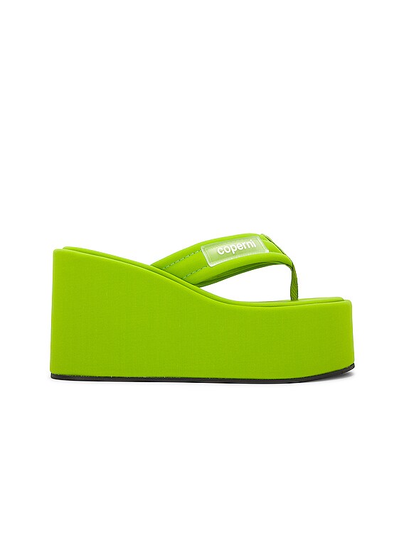 Neon Green Wedges