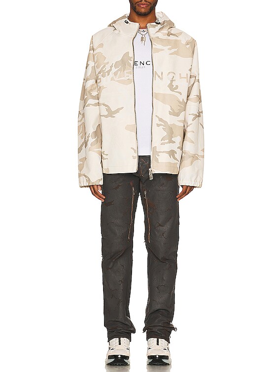 Givenchy Shell Windbreaker W/ Bonded in Light Beige & Beige Givenchy Shell Windbreaker W/ Bonded in Light Beige & Beige