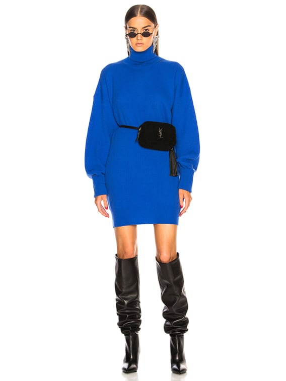 Aqua Sweater With Elbow Patch